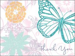 Butterfly Thank You Note Cards 10 Cards & Envelopes – Cleveland Sight ...